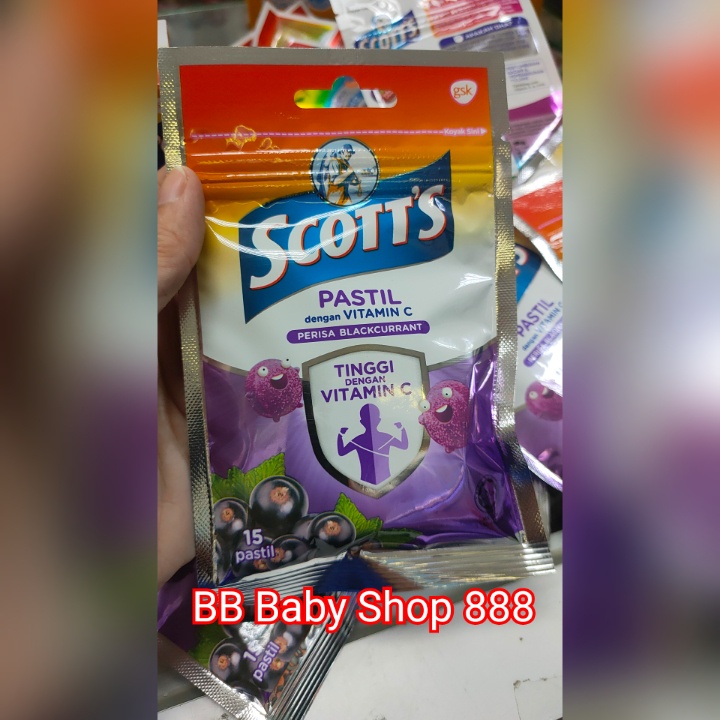 Scott's Vitamin C Pastilles Children Supplement Zipper Pack - 4 Flavors ...