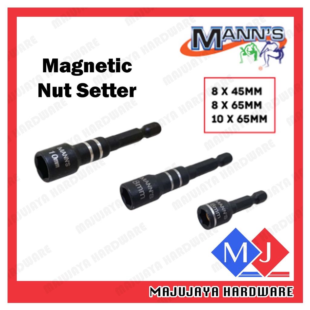 MANN'S Magnetic Nut Setter Hex Nut Hex Shank Magnetic Setter Socket ...