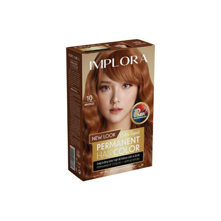 READY STOCK Implora Hair Color Permanent Dye Colour Cat Pewarna Rambut ...
