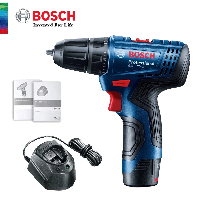Original Bosch Cordless Electric Drill GSR120-LI 12V Rechargeable ...