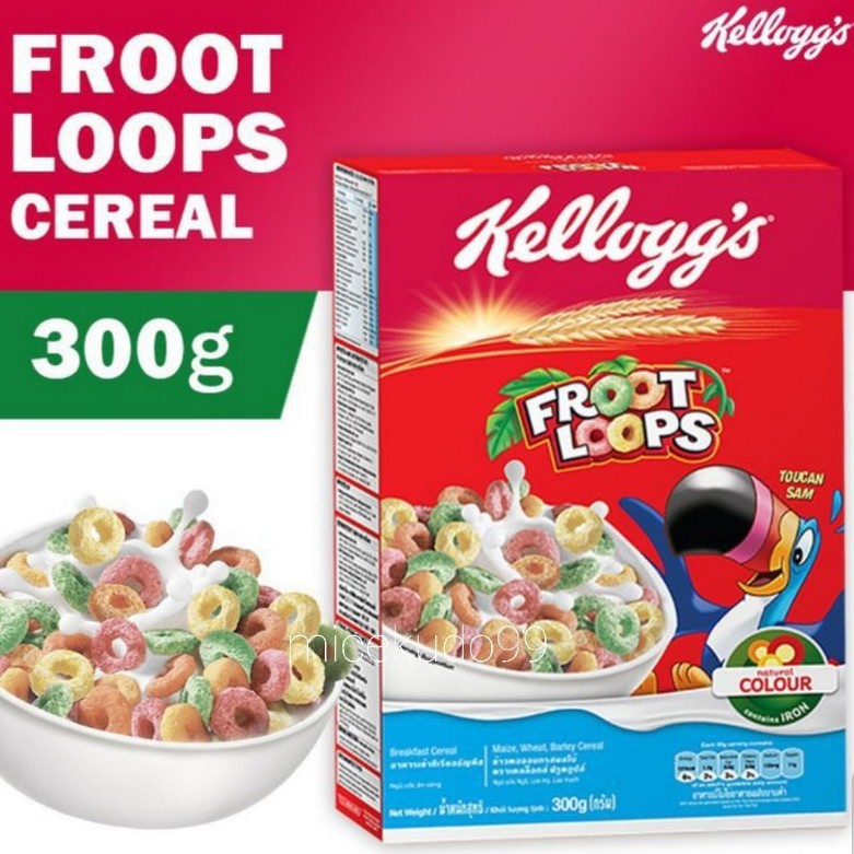 Kellogg Corn Flakes Froot Loops/Frosties/Original/Banana/Coco Pop/Coco ...