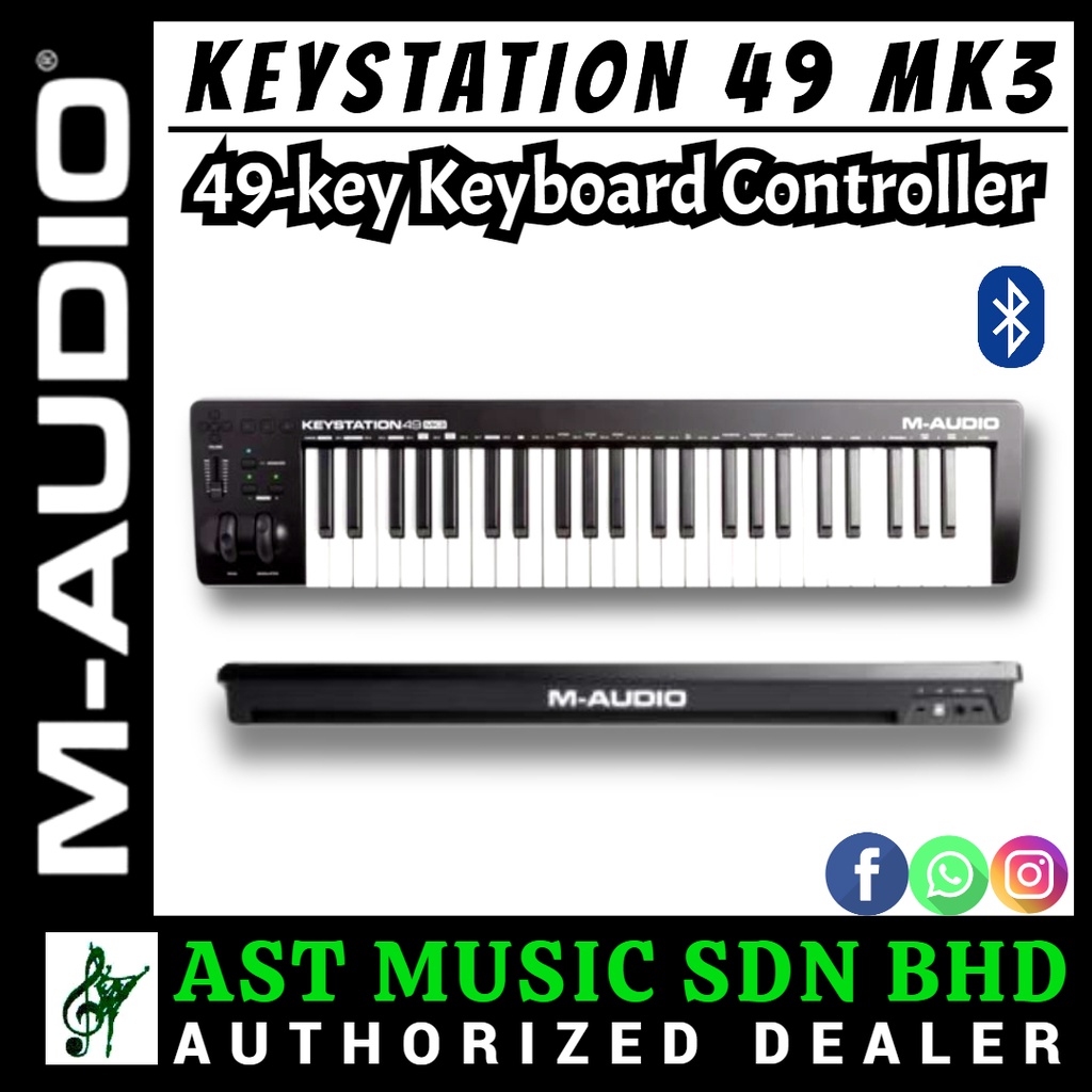 M-Audio Keystation 49 MK3 49-key Keyboard Controller | Shopee Malaysia