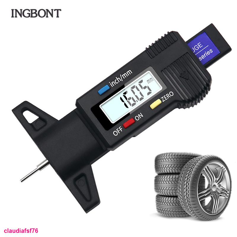 Digital Car Tyre Tire Tread Depth Gauge Meter Auto Tire Wear Detection Measuring Tool Caliper ...