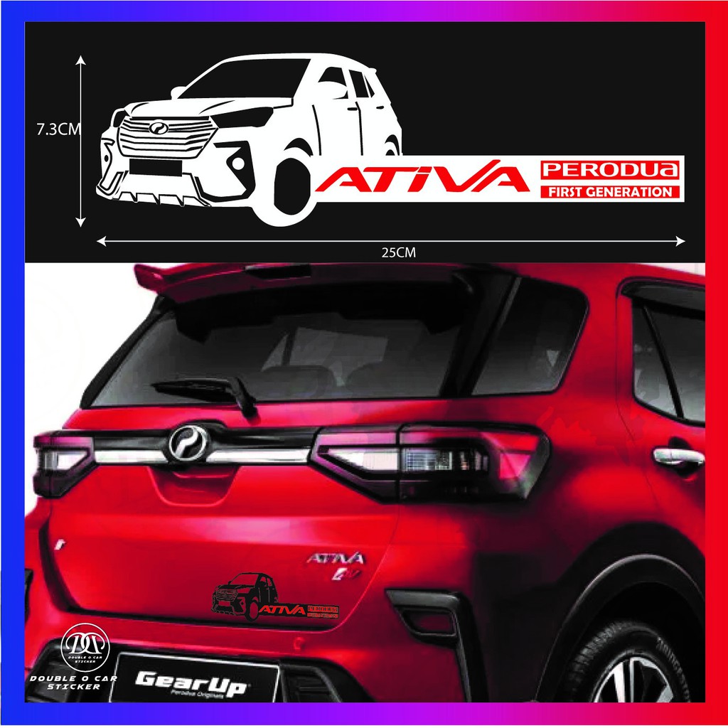 [Ready Stock]PERODUA ATIVA FIRST GENERATION SHAPE&WORDS HIGH GRADE ...