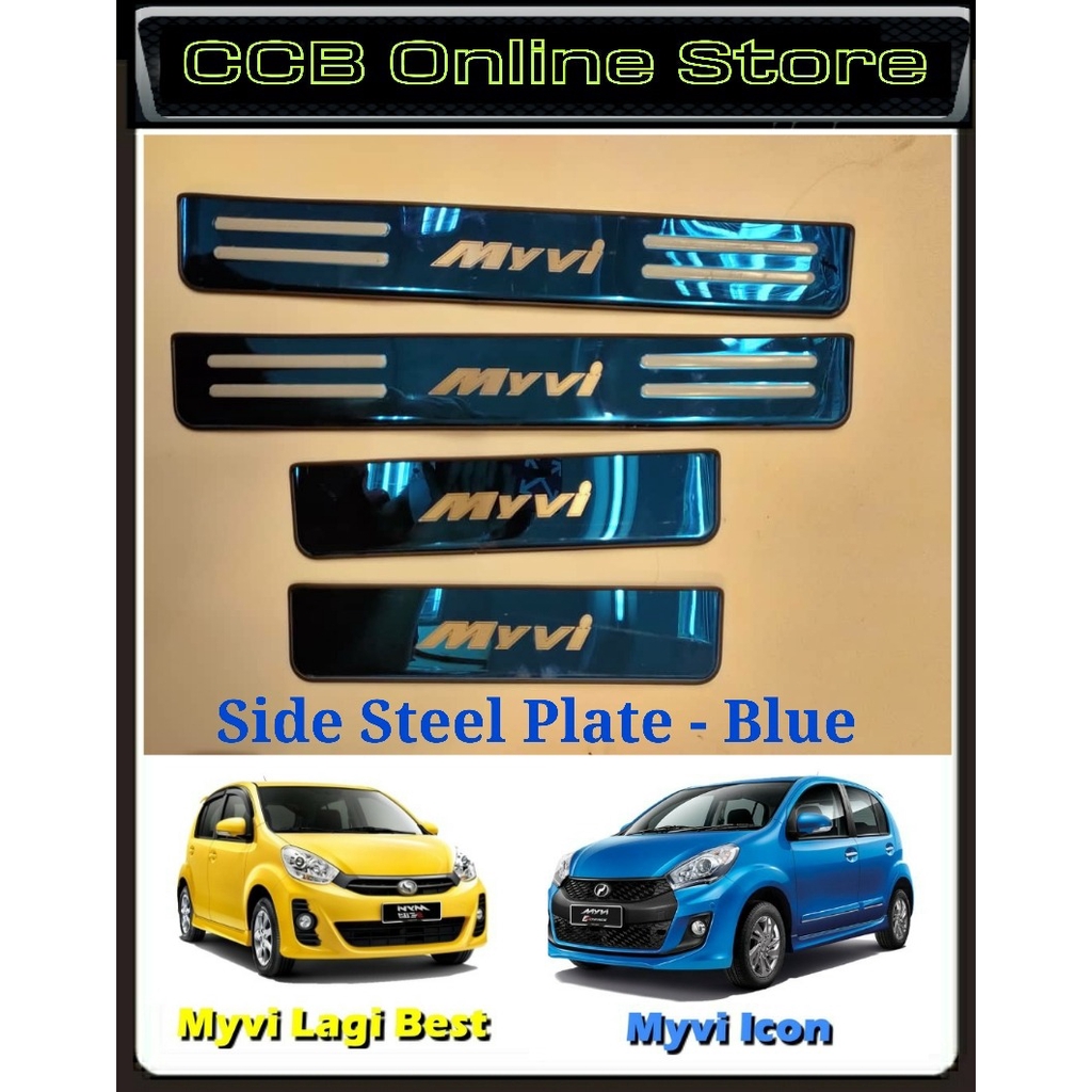 Steel Plate/Door Side Step for Perodua Myvi Lagi Best / Myvi Icon 2012 ...