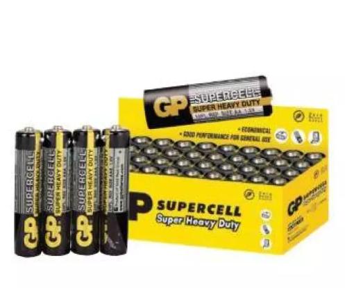 [GENUINE] GP SUPERCELL SUPER HEAVY DUTY BATTERY AA (1 BOX: 40 PCS ...