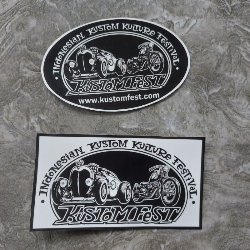 Sticker I CUSTOM FEST I EVENT JOGJA LAMINATED | Shopee Malaysia