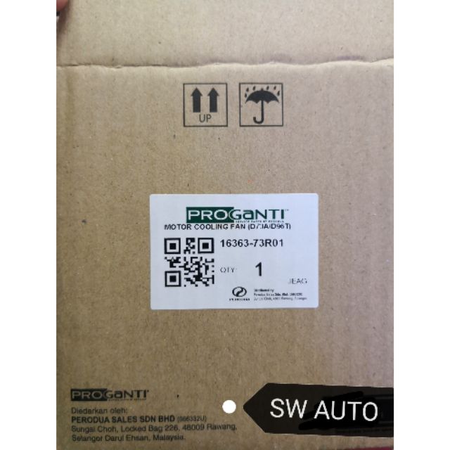 Perodua Myvi Viva radiator fan motor Original Proganti | Shopee Malaysia