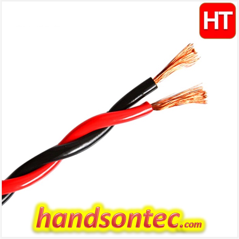 [2-meter] 2-Core Twisted Soft Insulated Multi Strand Cable 21AWG~2 ...