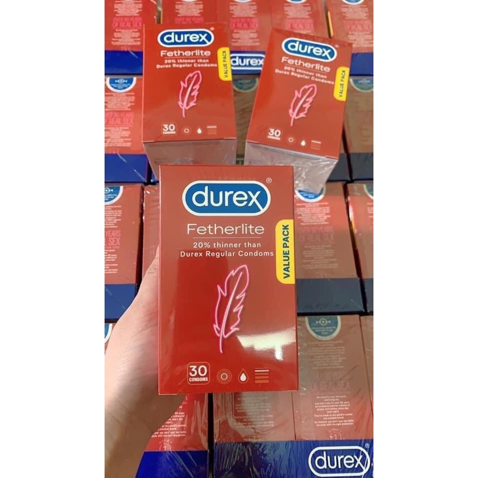 [Clearance] Australia Durex Value Pack 30pcs Regular Classic Fetherlite ...