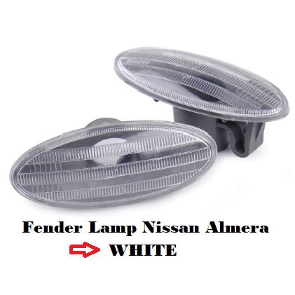 Nissan Almera Side Signal Lamp Fender Lamp -White 26160-8990A For 1PCS ...