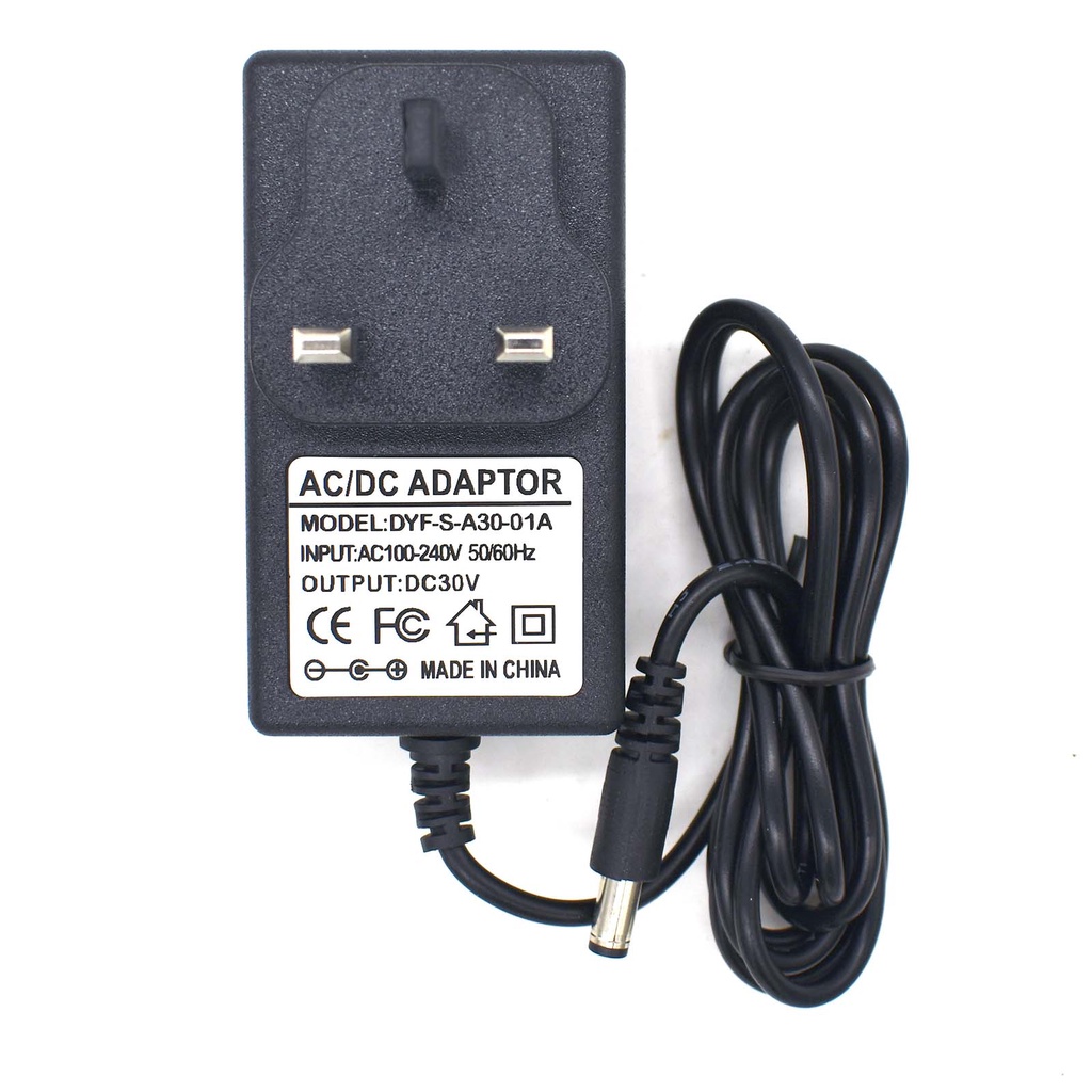 AC Adapter DC 30V 1A 500mA Charger Vacuum Charger 29v 29.5v 30.5v 31v 0.5A 1000mA perrysmith ...