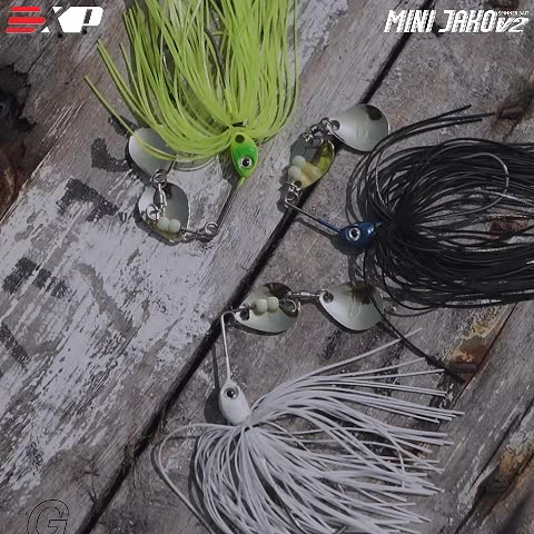 EXP MINI JAKO V2 Spinner Bait Snakehead Fishing Lure Soft Frog Jump ...
