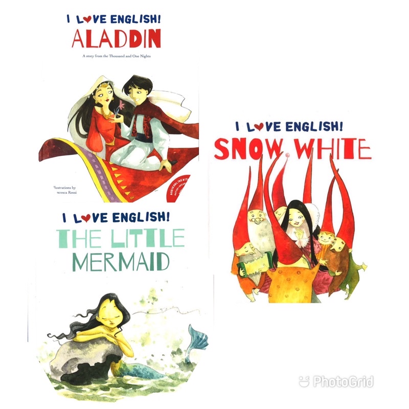 I Love English! series story books - Aladdin/Snow White/The Litte ...