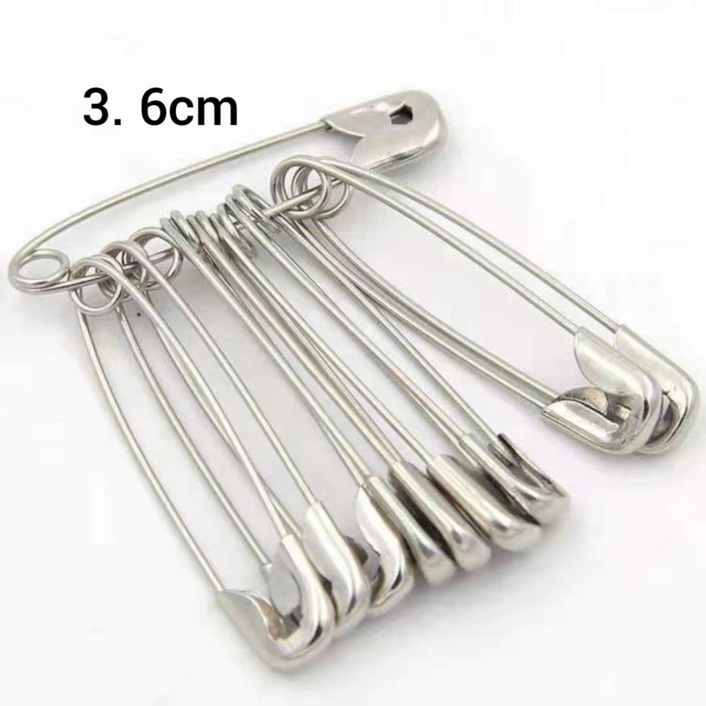 10pcs High Quality Safety Pin 20mm, 28mm, 54mm / Pin Keselamatan / 扣针 ...