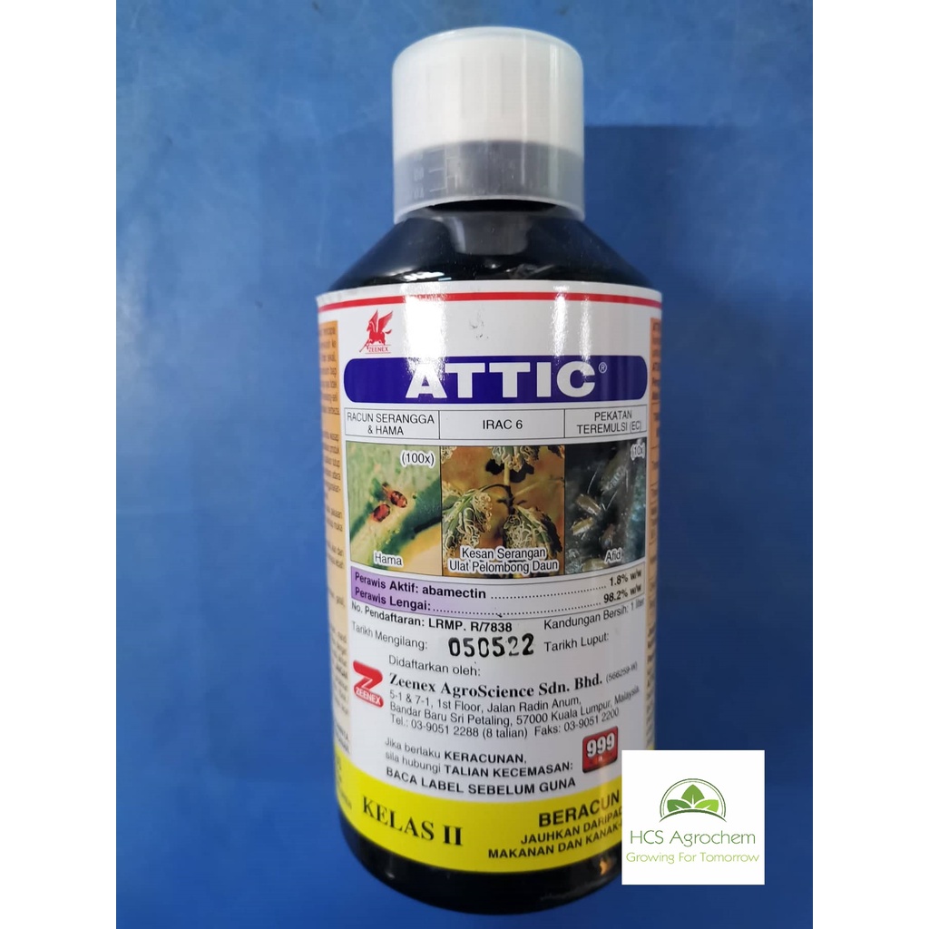 (+-1lit) Racun serangga/pesticide Zeenex Attic abamectin 1.8%w/w ...