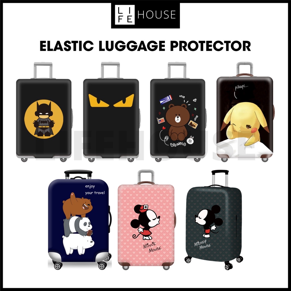 Elastic Cute Cartoon Luggage Cover Protector Luggage Suitcase Anti ...