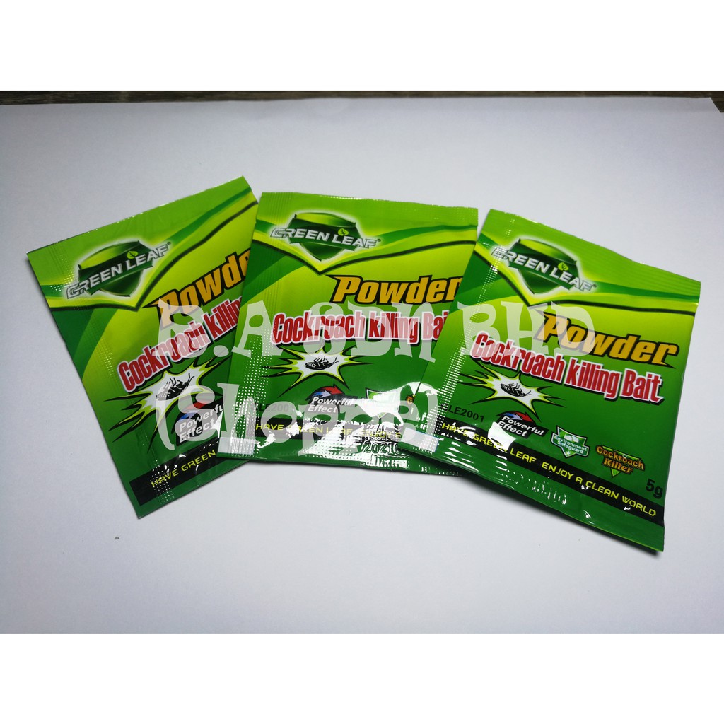 Racun,Ubat Lipas Serbuk / Cockroach Bait Killing Powder (Green Leaf ...