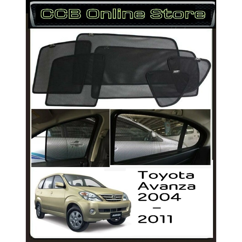Custom Fit Oem Magnetic with Clip type Sun Shade For Toyota Avanza 2004 ...