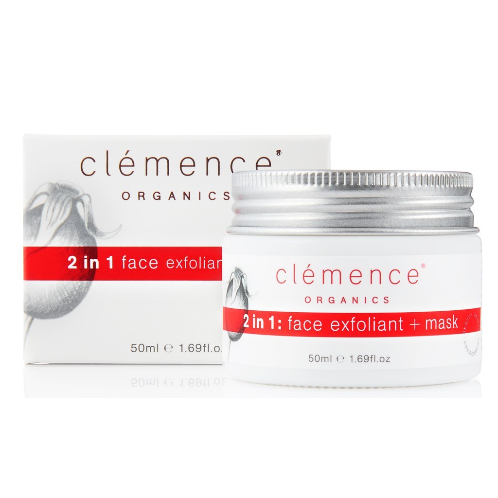 Clemence Organics 2 in 1 Face Exfoliant + Mask 50ml | Shopee Malaysia