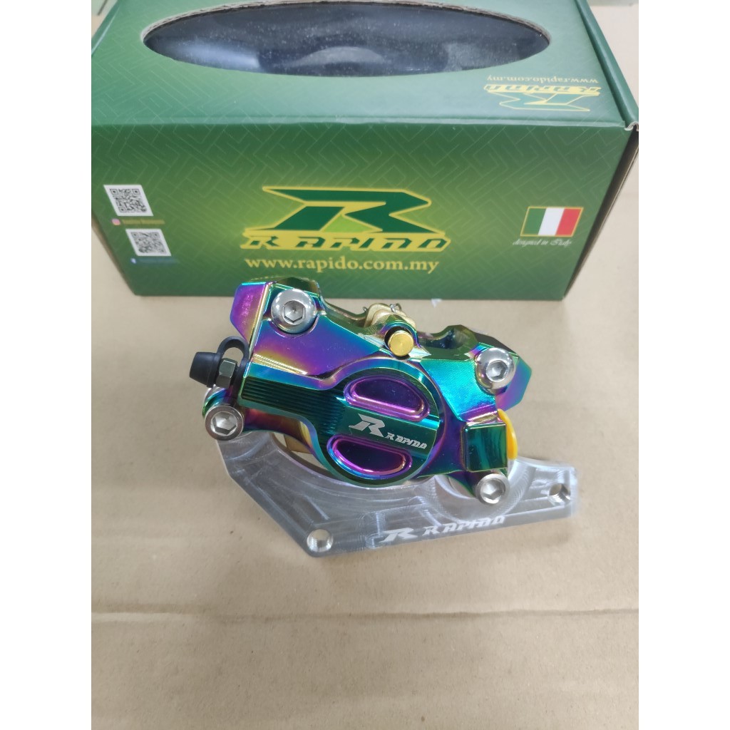 (COMBO) Rapido SYM VF3i Front Modified Brake Caliper V4 with Bracket ...