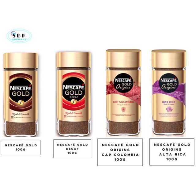 nescafe NESCAFE GOLD/NESCAFE GOLD DECAF/NESCAFE GOLD ORIGINS ALTA RICA ...