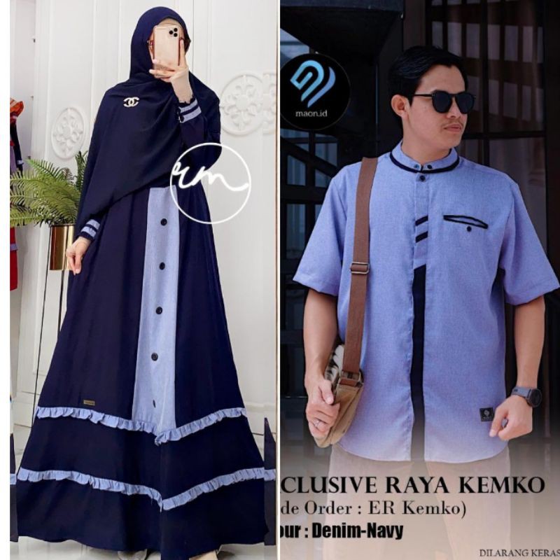 Exclusive raya couple original Queen hijab | Exclusive Couple raya ...