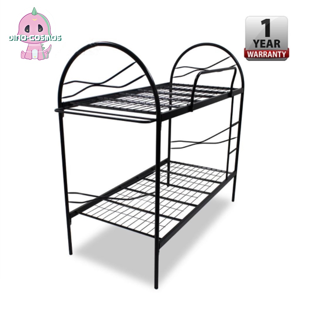🔥🔥 DINO Powder Coat Metal Double Decker Bunk Metal Bed Frame / Katil ...