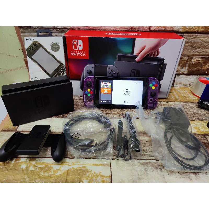 (used)Nintendo Switch V2 Enhanced Custom Transparent | Shopee Malaysia