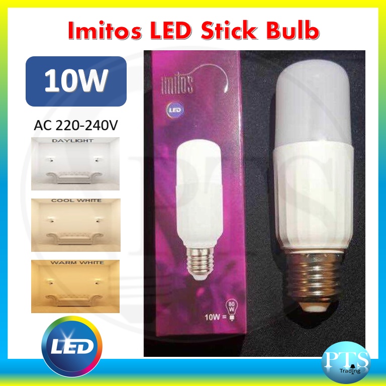 Imitos 10W LED Stick Bulb E27 | Shopee Malaysia