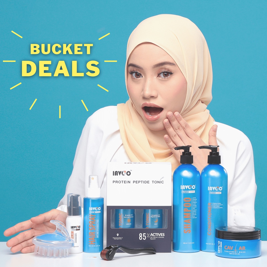 🔥BUCKET DEALS🔥Lavoo Protein Series Hair Care Routine | Shopee Malaysia
