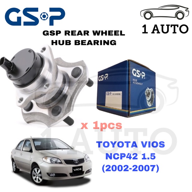GSP REAR WHEEL HUB BEARING TOYOTA VIOS NCP42 IST NCP61 1pcs | Shopee ...