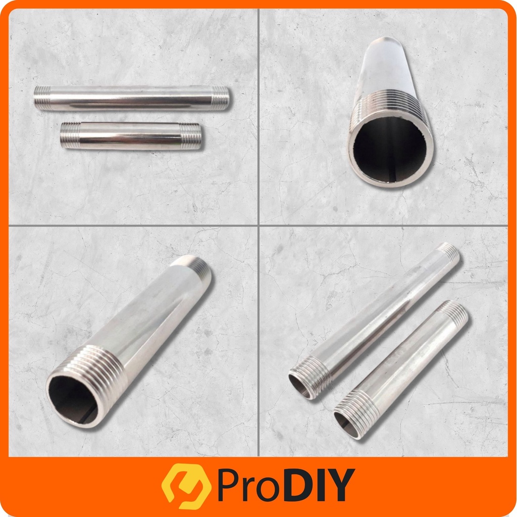 Stainless Steel Pipe Connector Water With Thread Pipe Extension ...