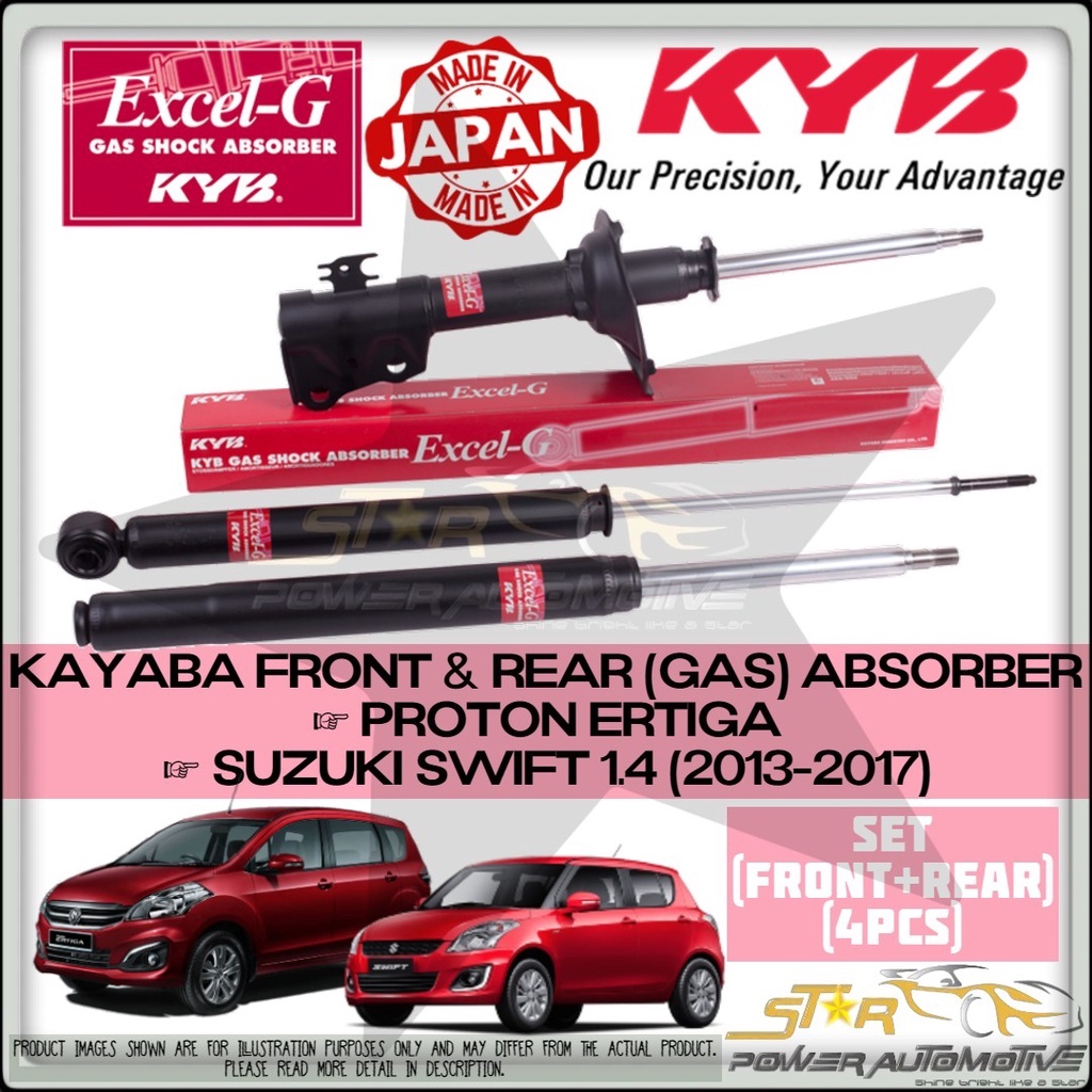 KAYABA KYB JAPAN EXCEL G Suzuki Swift 1.4 (2013-2017) / Proton Ertiga Gas Shock Strut Absorber ...