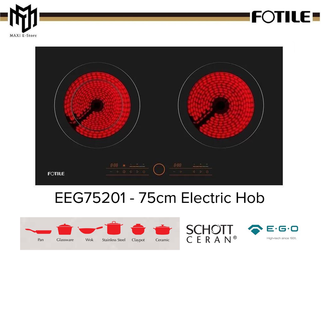 Fotile Hob Vitroceramic Schott Ceran Glass EEG75201 | Shopee Malaysia
