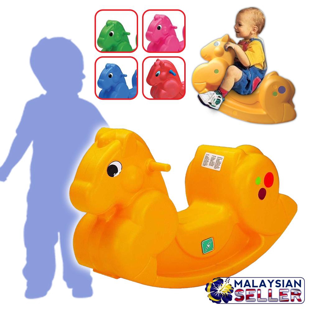 Rocking Ride Horse - Children Rocking See Saw Chair Ride | Shopee Malaysia