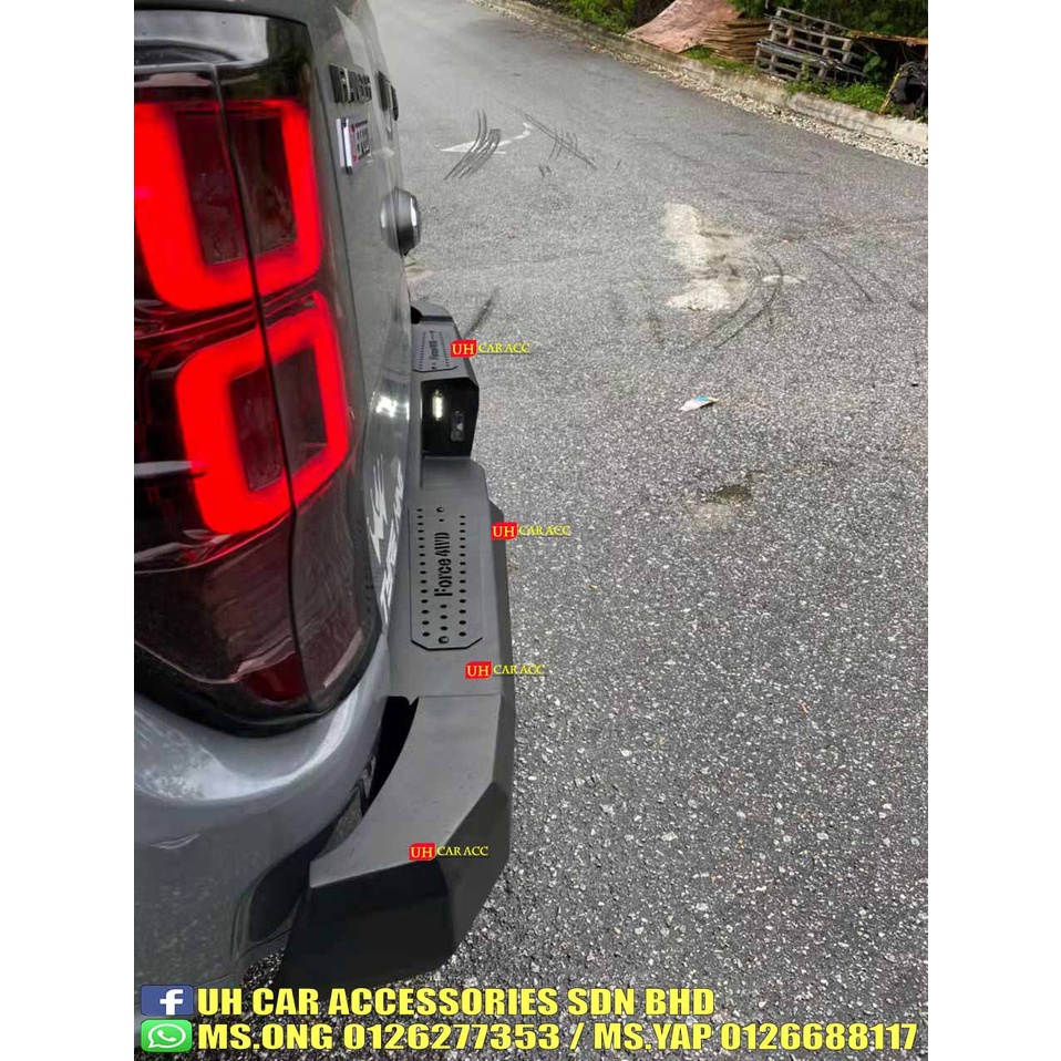 FORD RANGER RAPTOR FORCE METAL STEEL REAR BUMPER BULL BAR | Shopee Malaysia