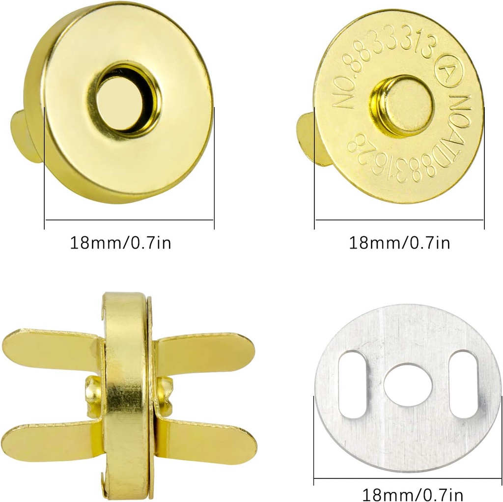 Magnetic Button(SnapOn) 14mm/18mm Butang Magnet Snap On 14mm/18mm ...