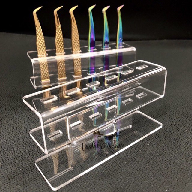 TRANSPARENT TWEEZER STAND 6 HOLE - READY STOCK KL | Shopee Malaysia
