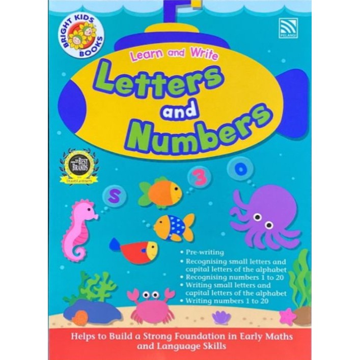 BRIGHT KIDS - LEARN AND WRITE ( Letters And Numbers ) | Shopee Malaysia