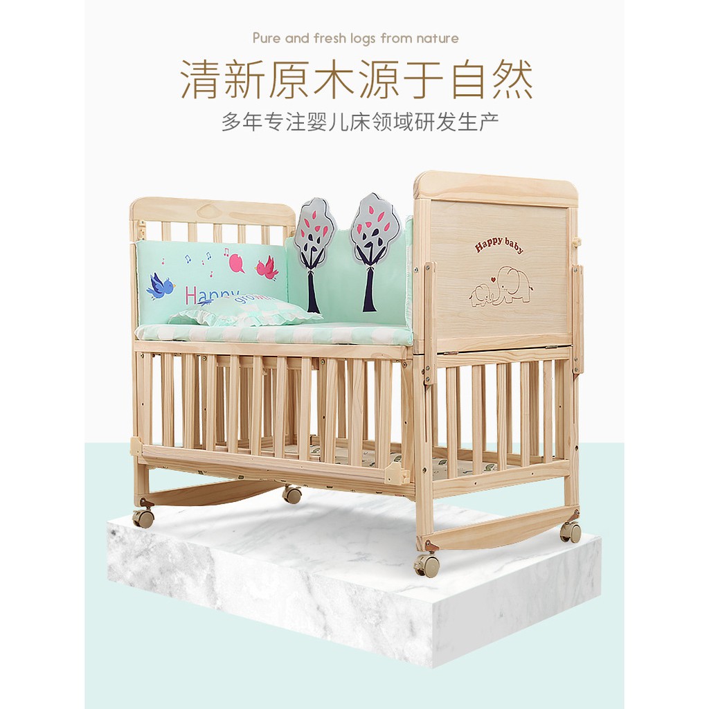 Baby Cot Wooden Lowest Price Guarantee | Shopee Malaysia