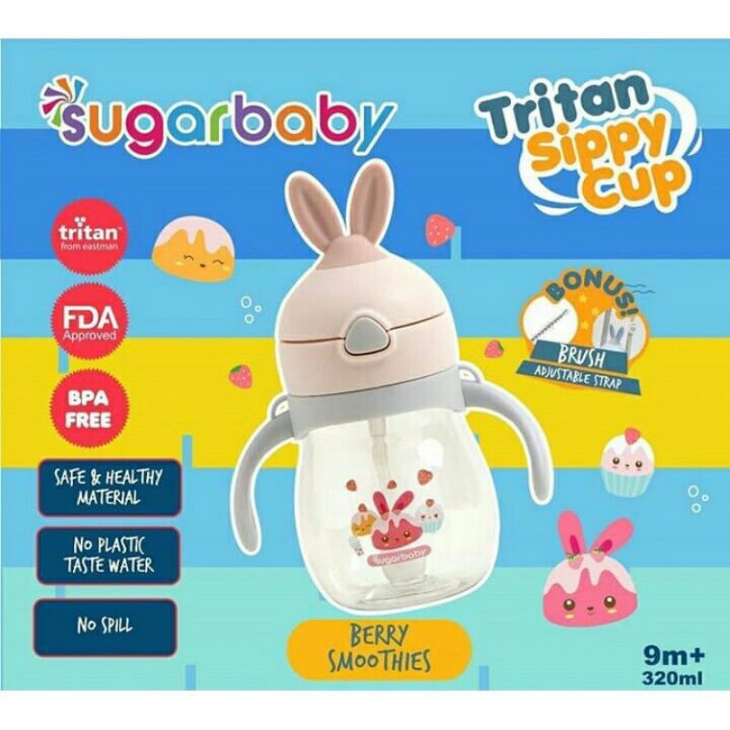 Sugar Baby Tritan Sippy Cup Rabbit (9m+, 270/320ml) | Shopee Malaysia