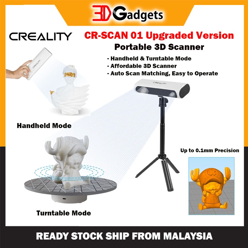 Creality CR-Scan 01 UPGRADED Version Portable Handheld Turntable 3D ...