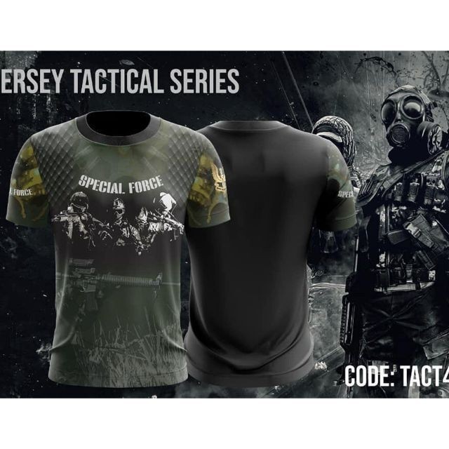 BAJU TENTERA ASKAR TACTICAL T SHIRT SUBLIMATION PRINTED COOL MAX READY ...