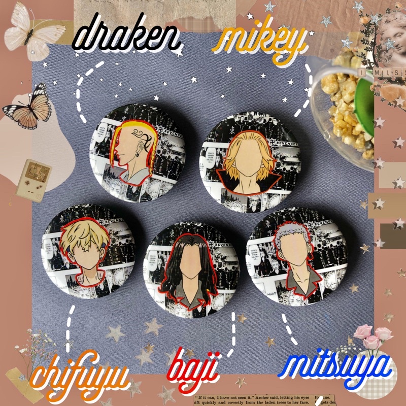 [DEFECTS] Toman Button Badge //Tokyo Revengers | Shopee Malaysia