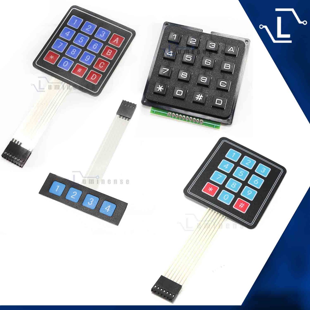 [Luminense] 4x4 Matrix Membrane Keypad Arduino Raspberry Pi Numpad | Shopee Malaysia