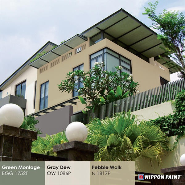 NIPPON PAINT (EXTERIOR) 1LT / 5LT GREEN MONTAGE BGG1752T / GRAY DEW ...