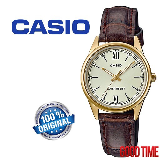 Casio Ltp V005gl 9b Analog Ladies Watch Jam Tangan Wanita Watch Women