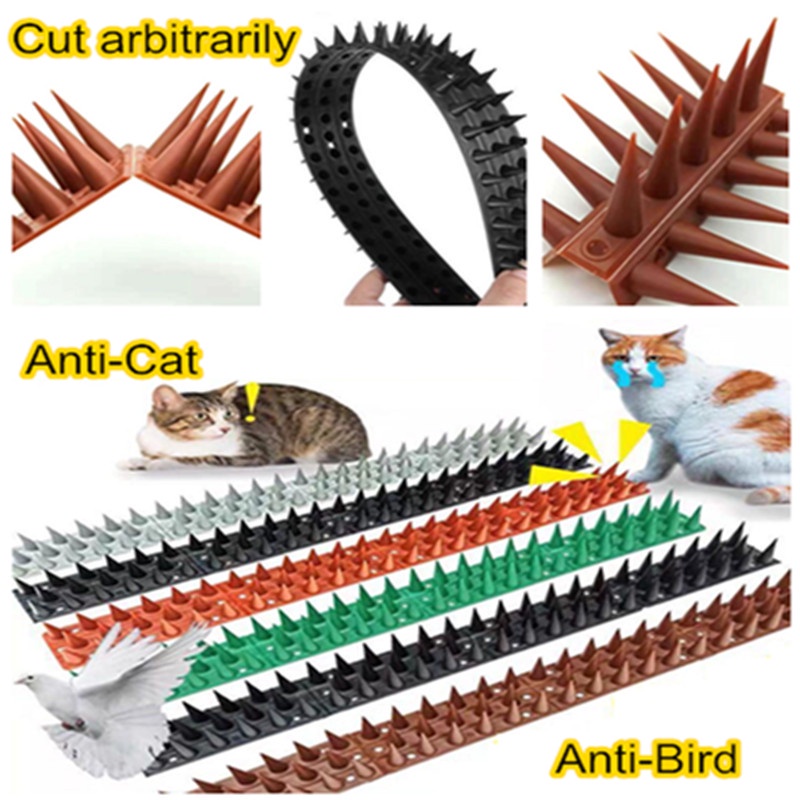 10pcs 50CM PP PlasticBird Repellent Mat Spike Wall Fence Spikes Anti ...