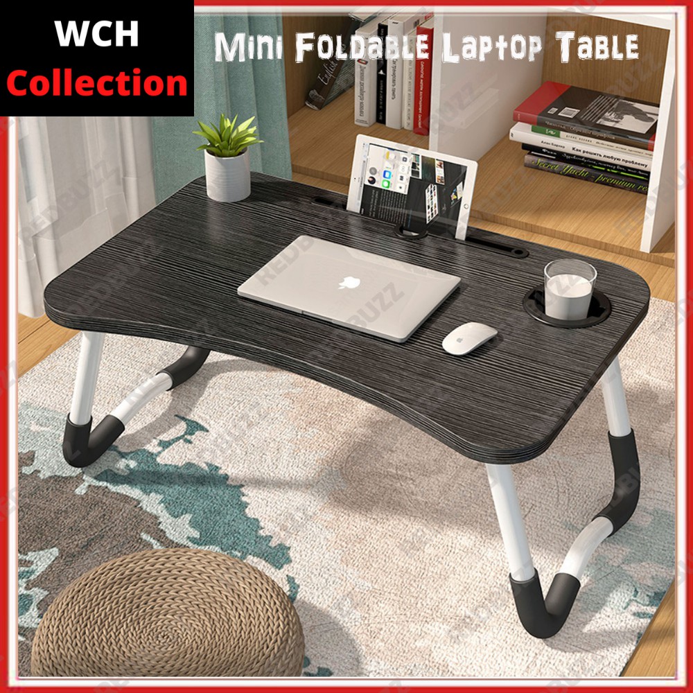 Foldable Anti-Slip Laptop Bed Mini Table Portable Mini Desk Table Meja ...